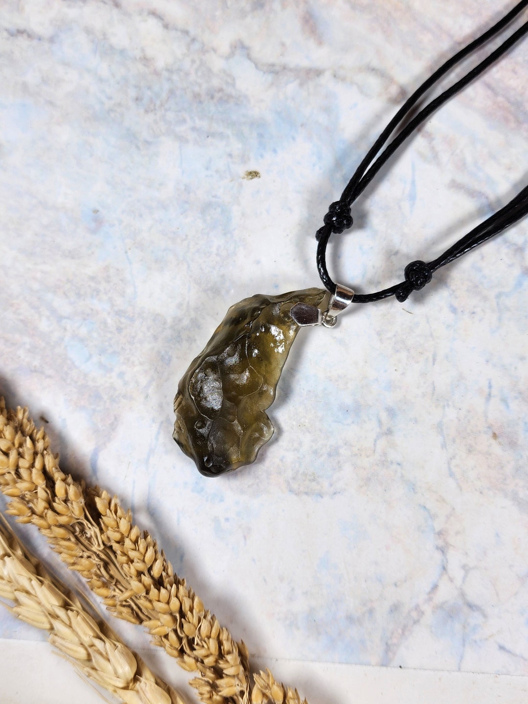 Libyan Desert Glass Pendant / Libyan Gold Tektite / Libyan Glass ...