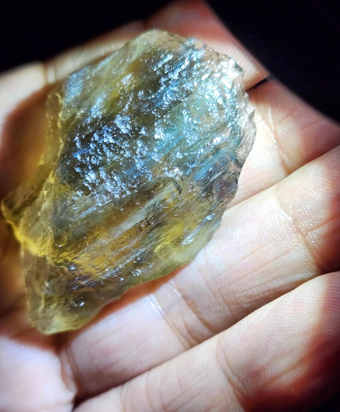 Libyan Desert Glass / RARE Libyan BLUE Tektite / Libyan Glass / Libyan ...