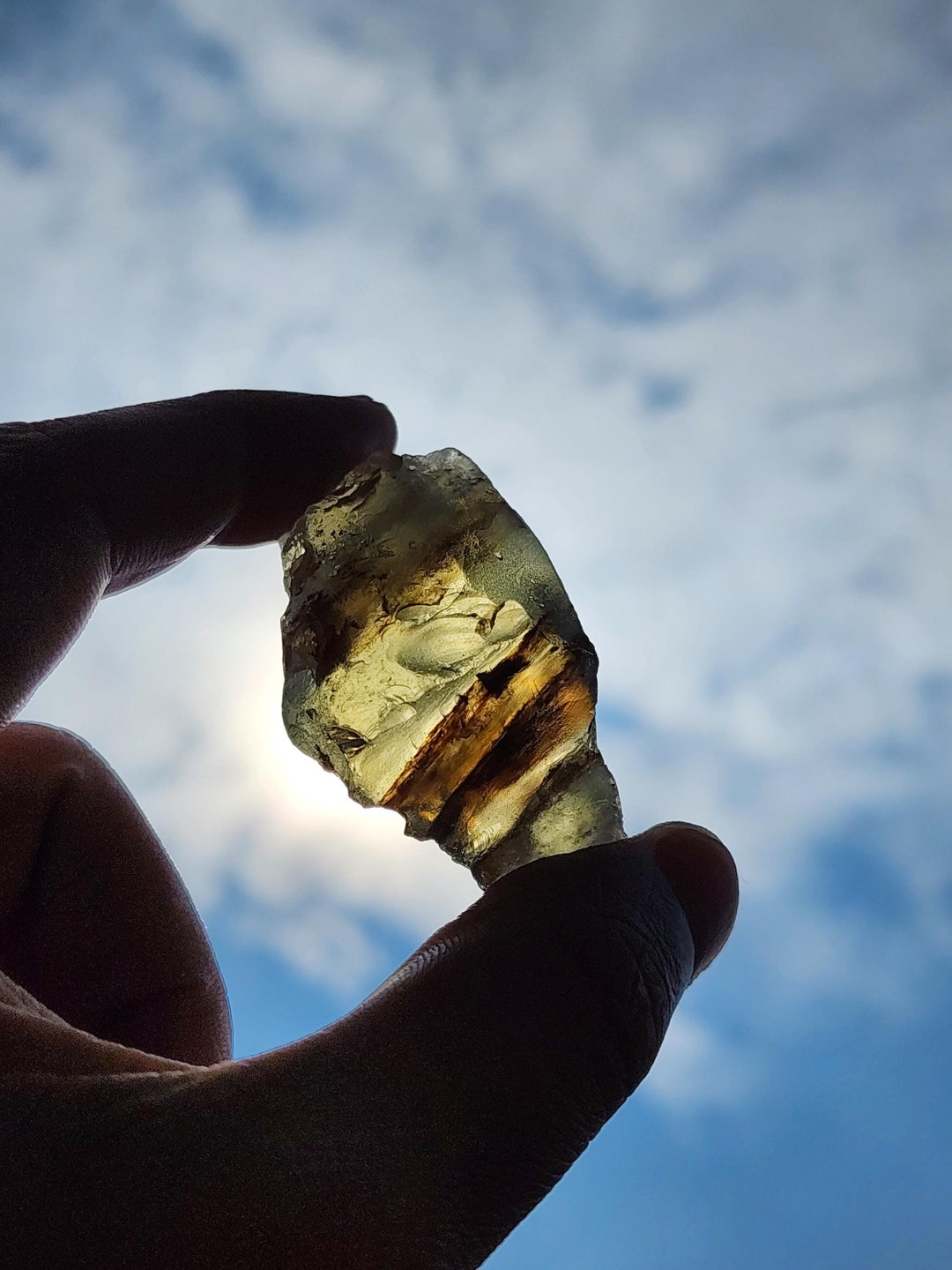 Libyan Desert Glass / RARE Libyan BLUE Tektite / Libyan Glass / Libyan ...