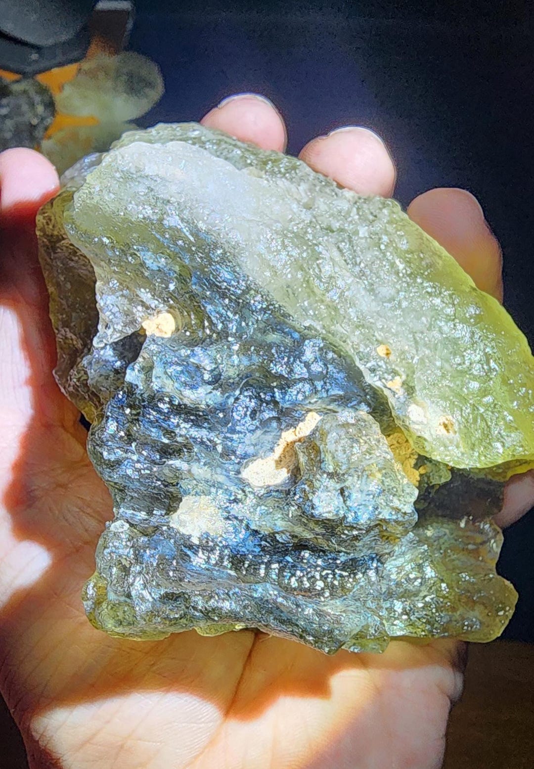Libyan Desert Glass / RARE Libyan BLUE Tektite / Libyan Glass / Libyan ...