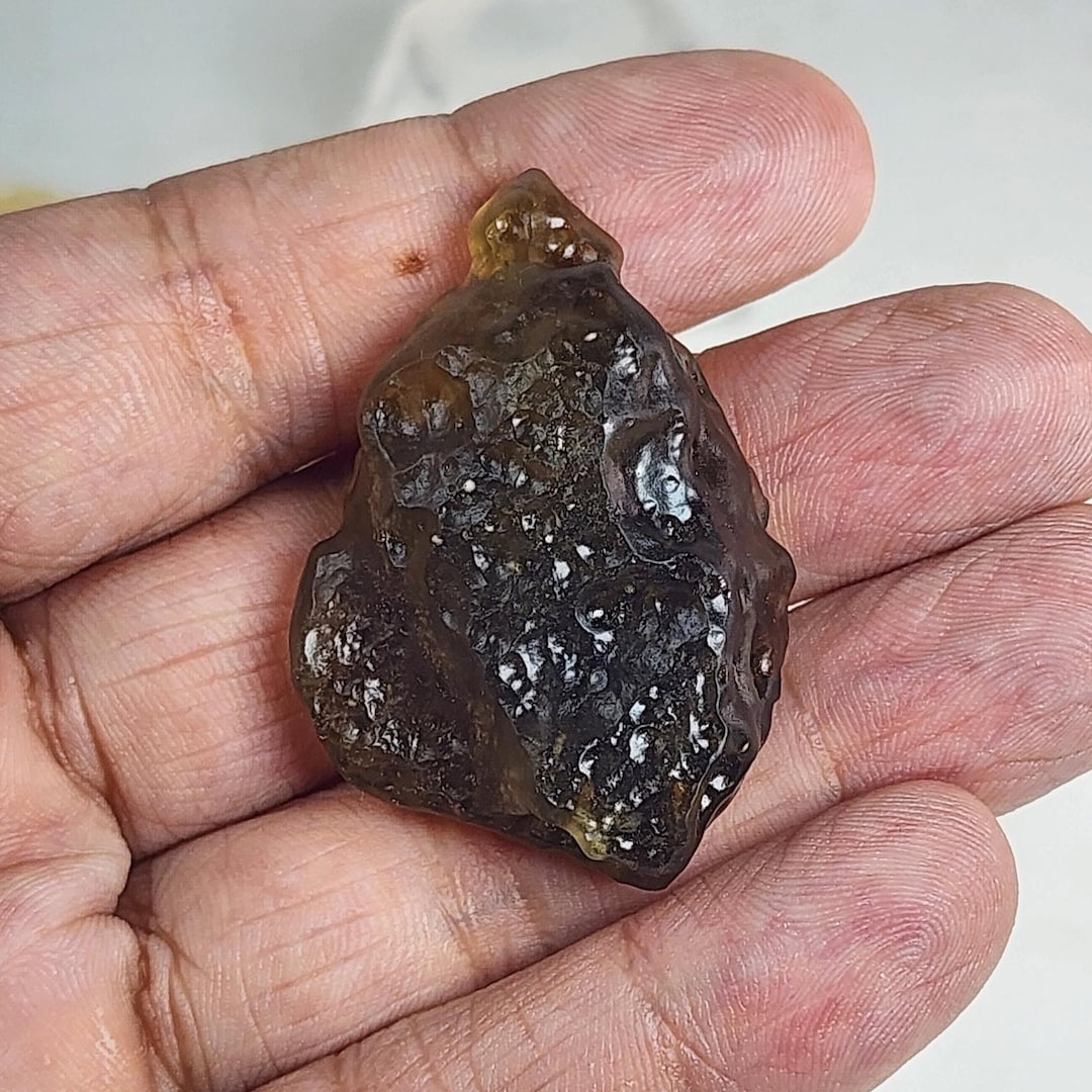 Libyan Desert Glass . Dark Green Ldg . Libyan Gold Tektite . Libyan ...