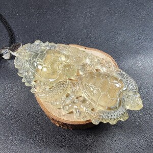 Libyan Desert Glass . Sea Turtles Pendant . Sea Turtles Carving ...