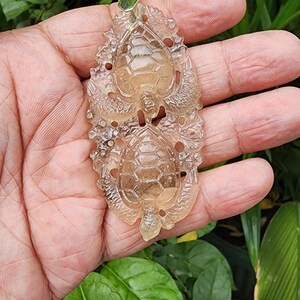 Libyan Desert Glass . Sea Turtles Pendant . Sea Turtles Carving ...