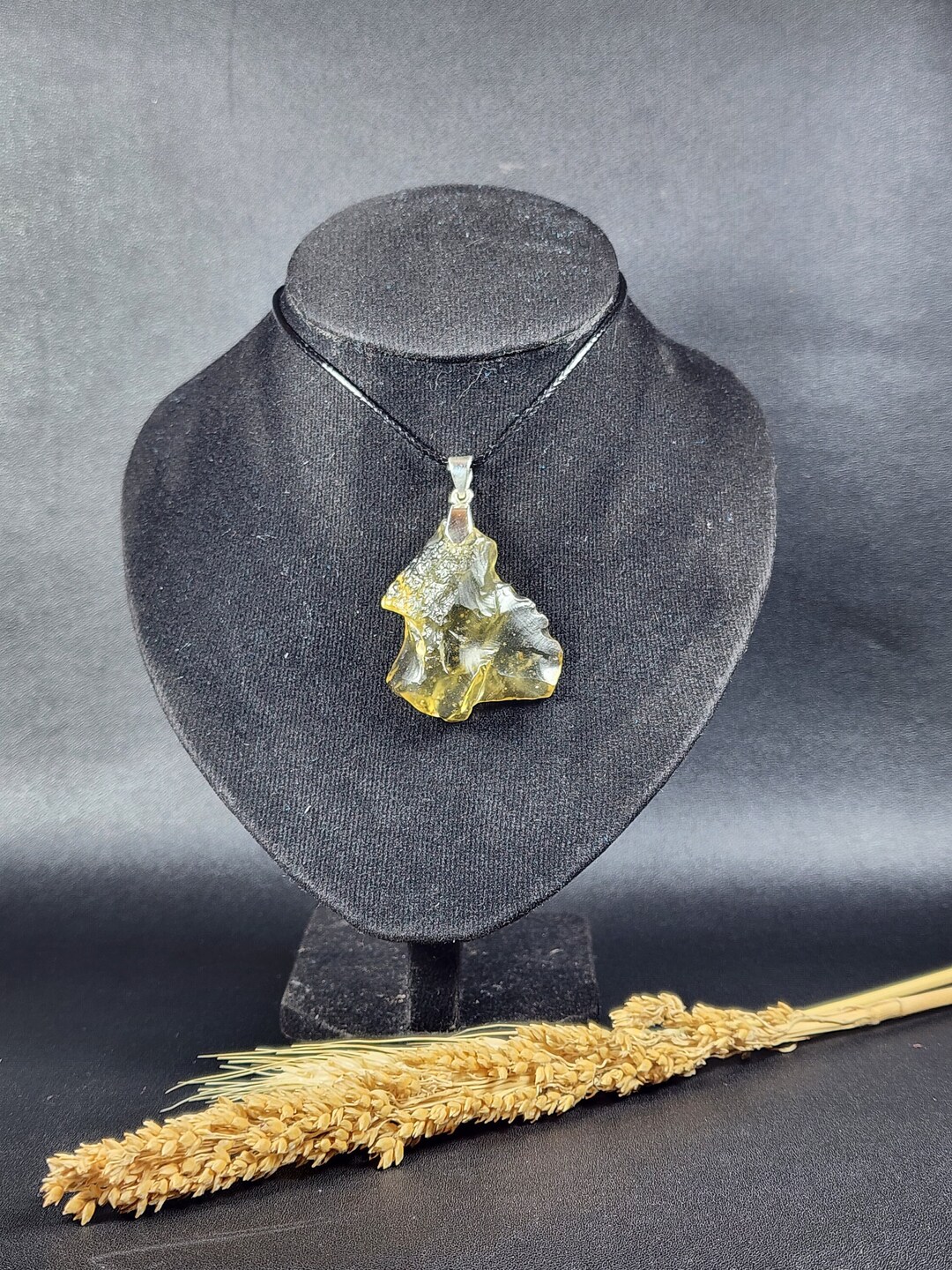 Libyan Desert Glass Pendant / Libyan Gold Tektite / Libyan Glass ...