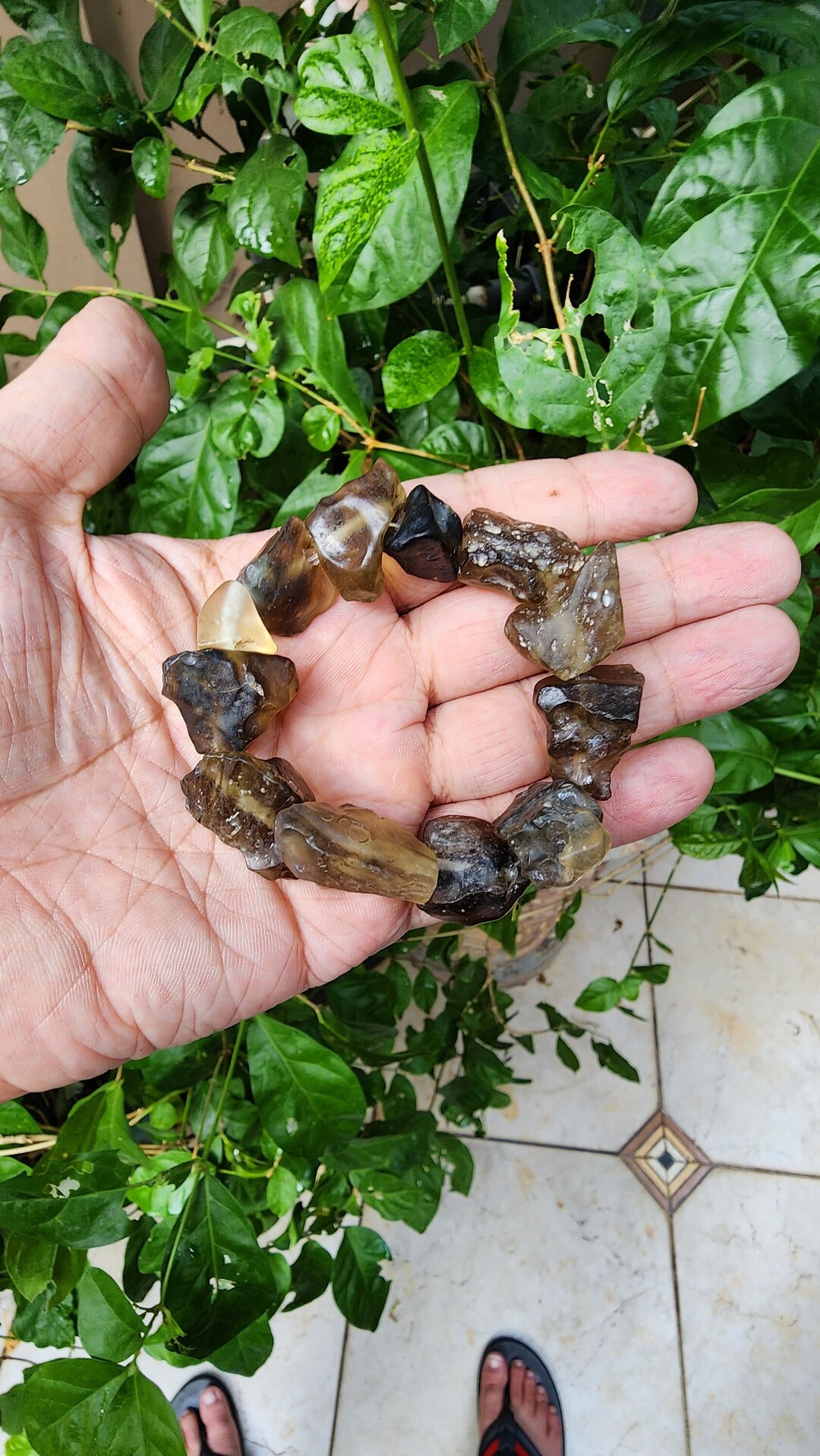 Unique Libyan Desert Glass Bracelet / Libyan MIX COLOR and BLUE Tektite ...