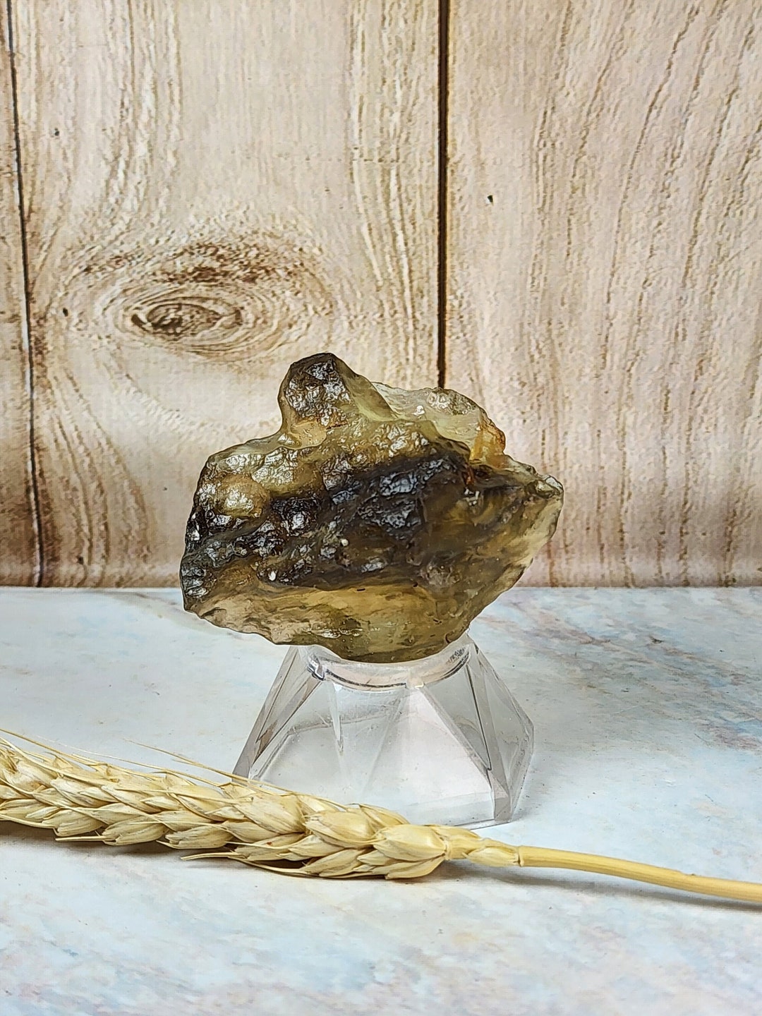 Libyan Desert Glass / Rare SMOKEY Blue Ldg / Libyan Gold Tektite ...