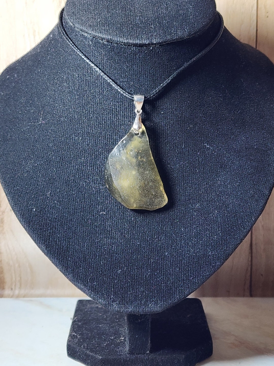 Libyan Desert Glass Pendant / Libyan Gold Tektite / Libyan Glass ...