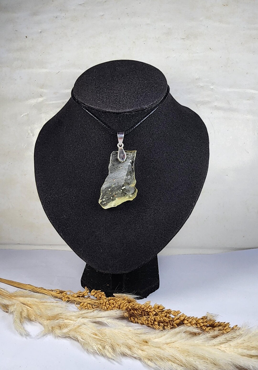 Libyan Desert Glass Pendant / Libyan Gold Tektite / Libyan Glass ...