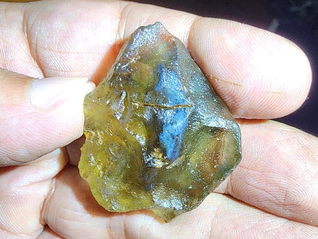 Libyan Desert Glass / RARE Libyan BLUE Tektite / Libyan Glass / Libyan ...