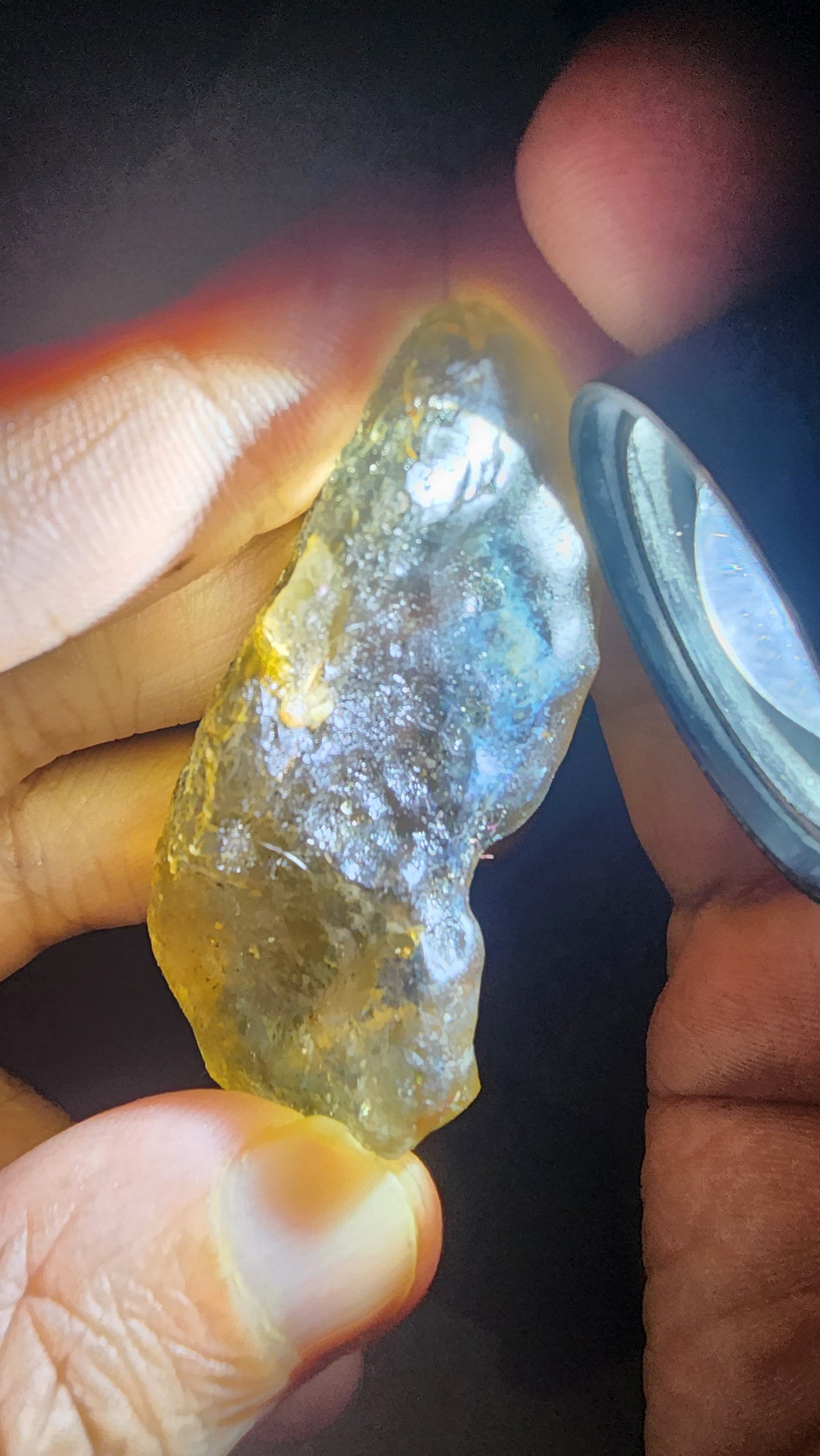 Libyan Desert Glass / RARE Libyan BLUE Tektite / Libyan Glass / Libyan ...