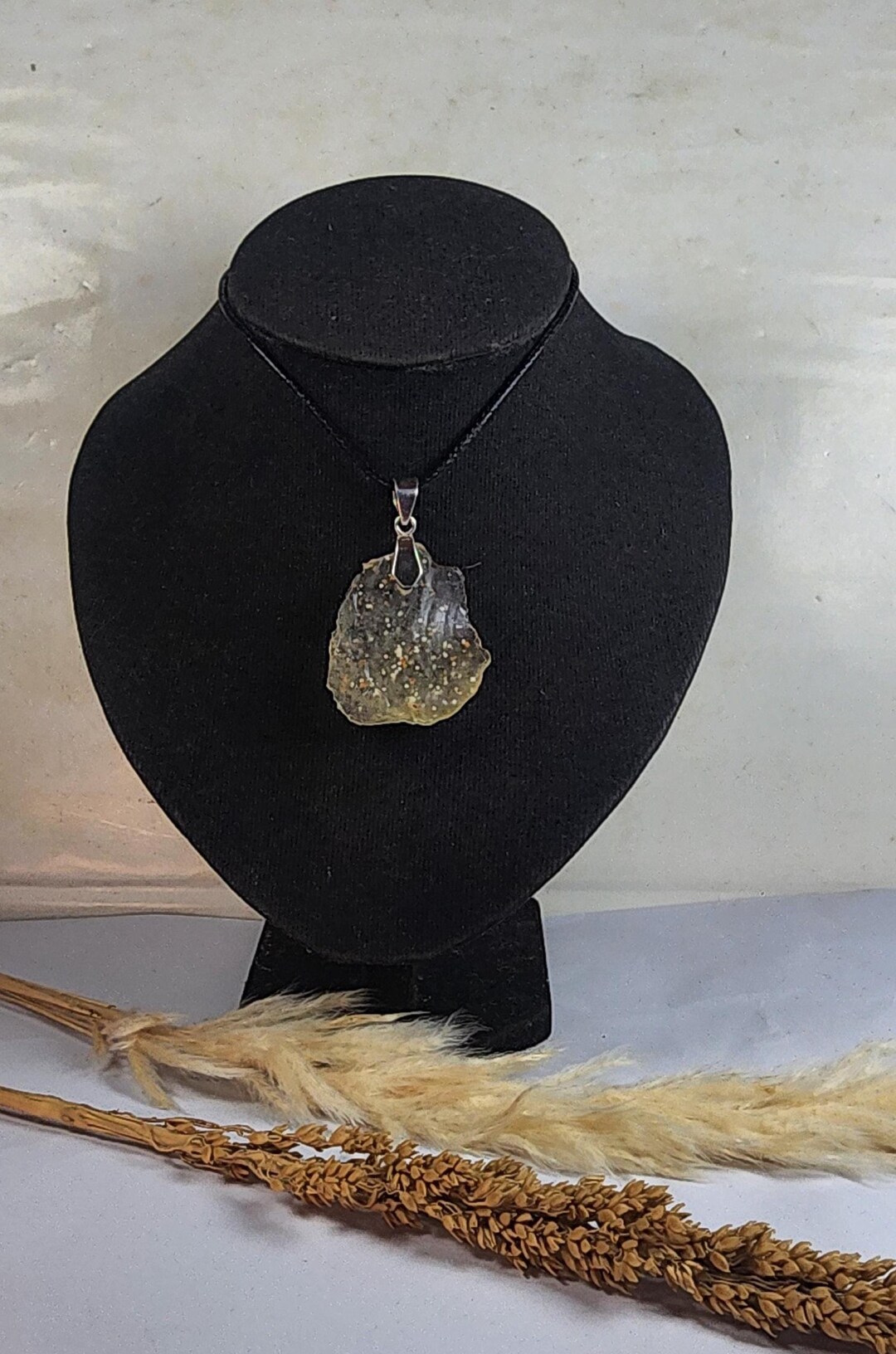 Libyan Desert Glass Pendant / Libyan Gold Tektite / Libyan Glass ...