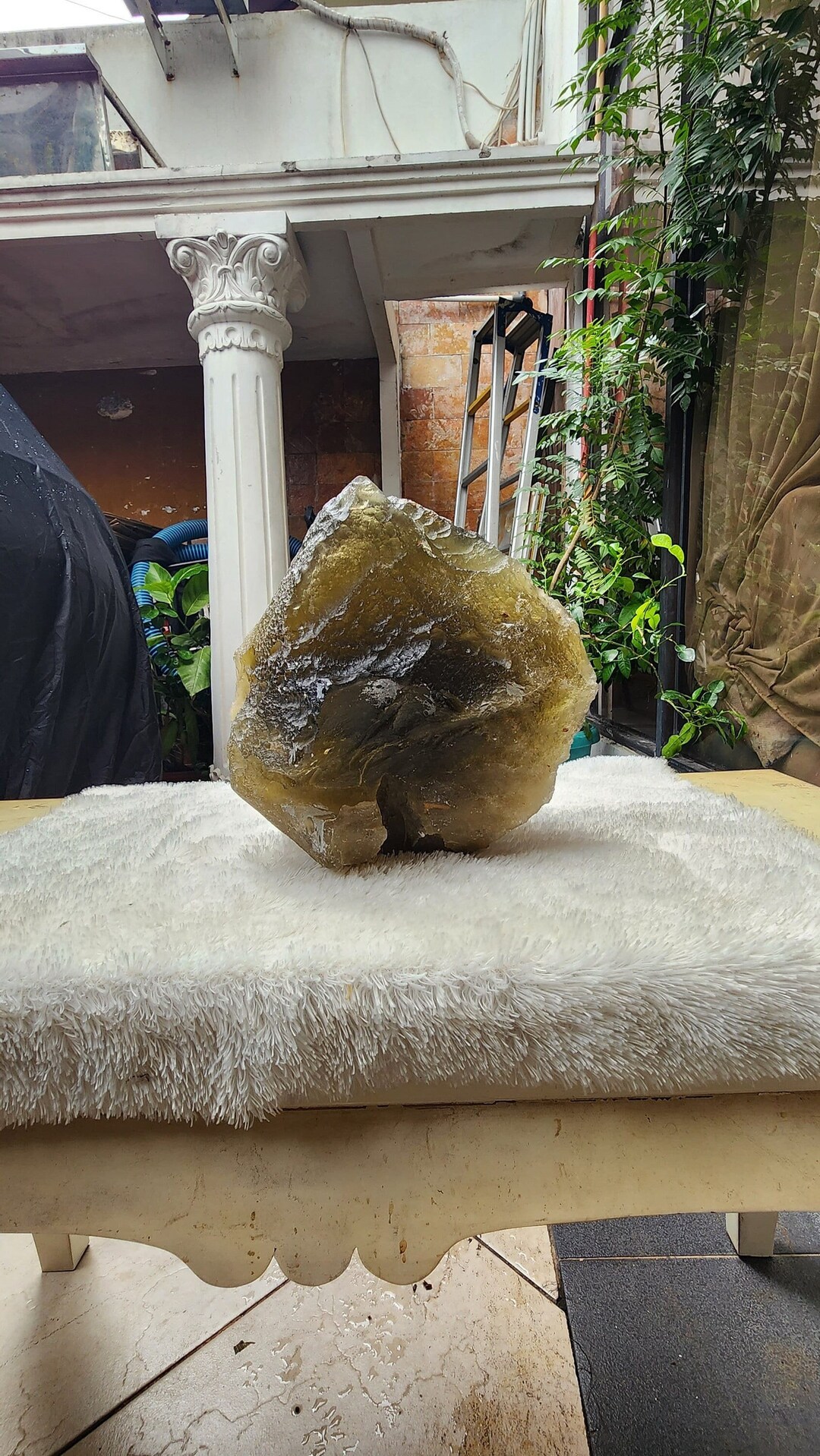 Libyan Desert Glass . Huge Dark Green . Libyan Gold Tektite . Libyan ...