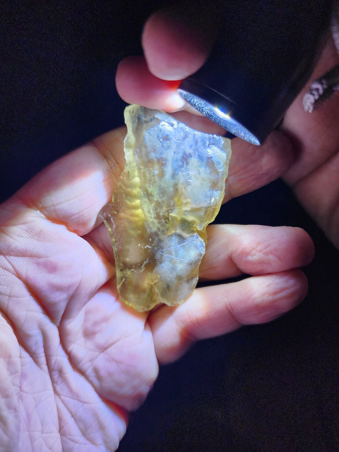 Libyan Desert Glass / RARE Libyan BLUE Tektite / Libyan Glass / Libyan ...