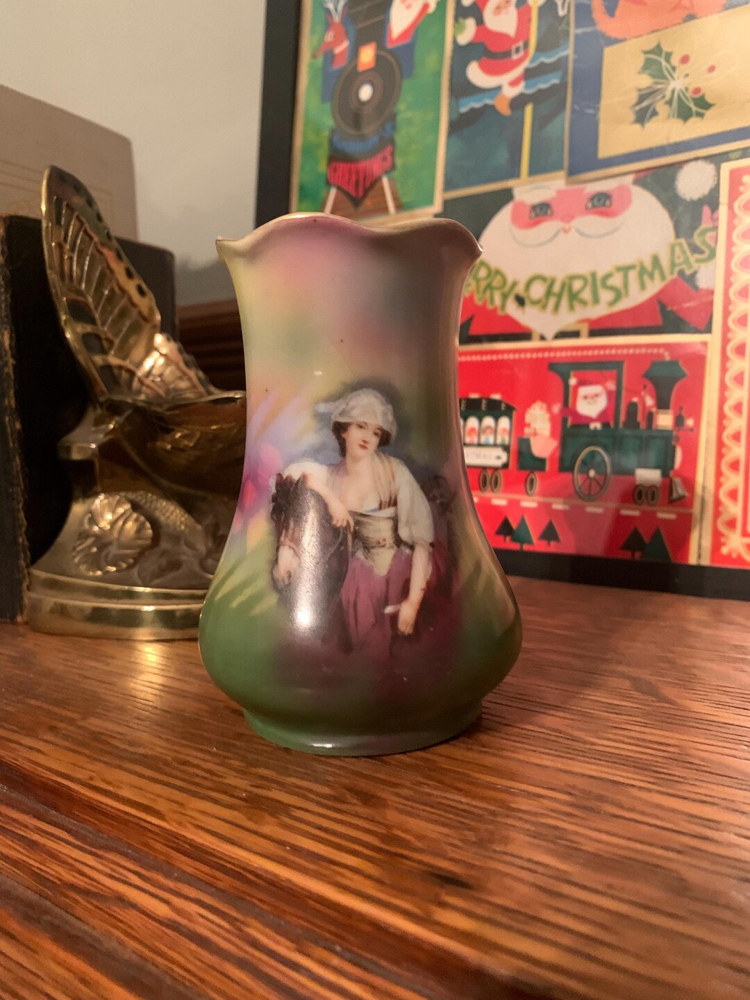 Royal Bayreuth Bavaria Portrait Vase With Lady and Horse Bud Vase - Etsy