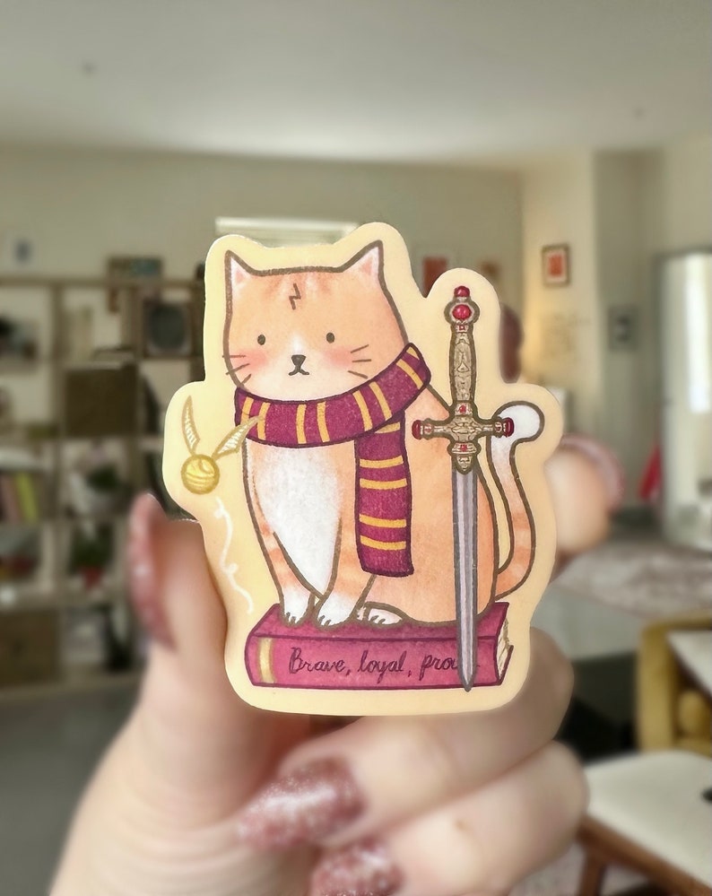 HP House Sticker Set of 4 w/ Borders Vinyl Wizarding World Wizard ...