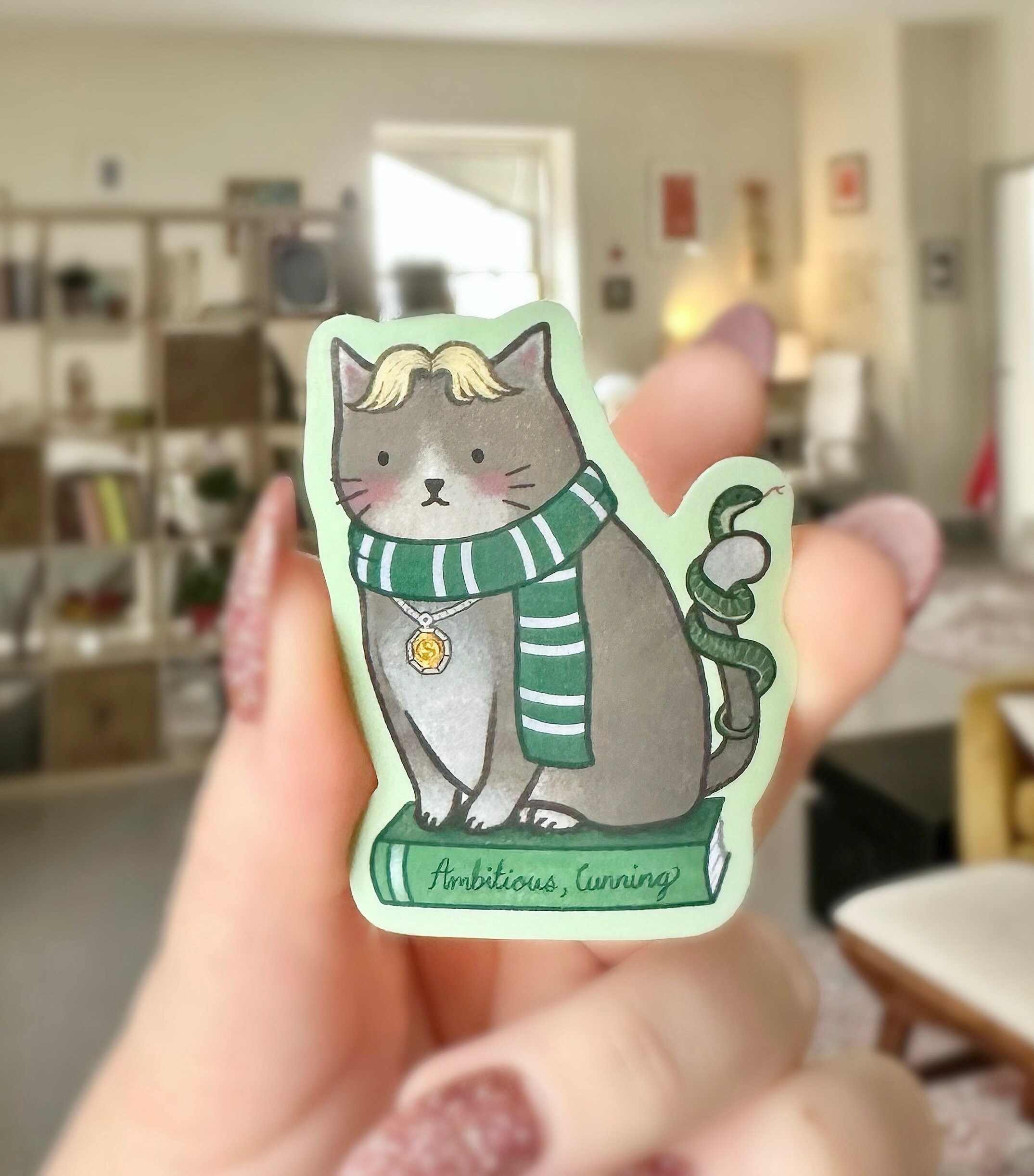 HP House Sticker Set of 4 (w/ Borders) | Vinyl Wizarding World | Wizard ...