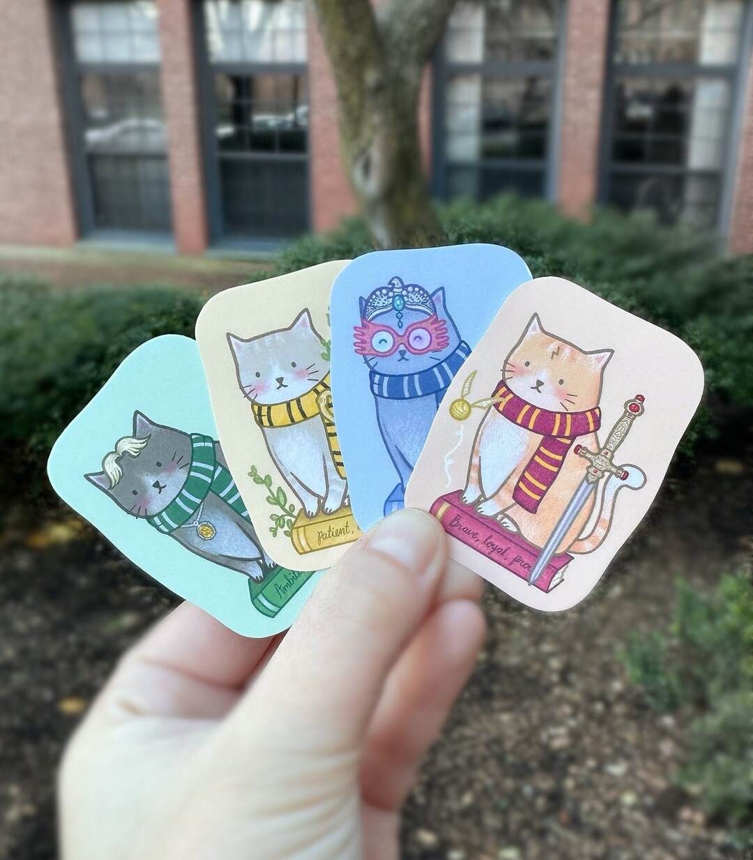 HP House Sticker Set of 4 Vinyl Wizarding World Wizard - Etsy