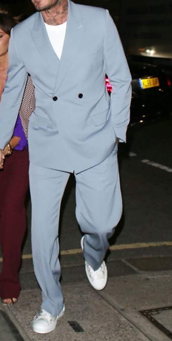 David Beckham Blue Suits