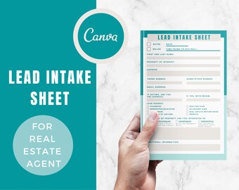 Realtor Client Intake Form - Etsy