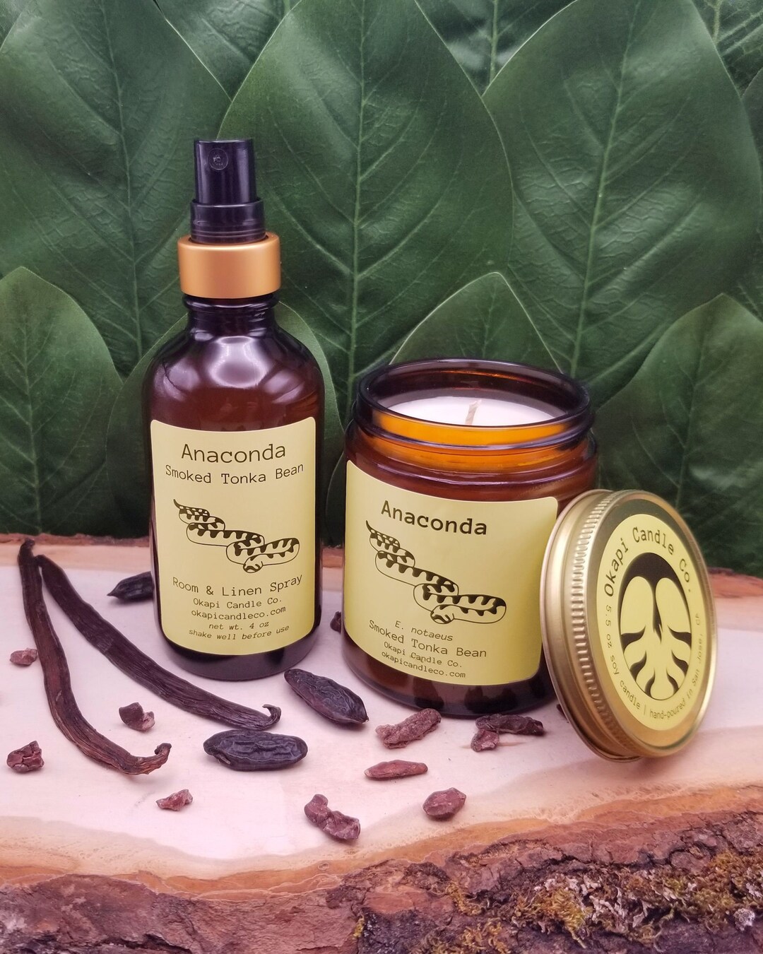 Anaconda Room / Linen Spray Smoked Tonka Fragrance Cocoa and Vanilla ...