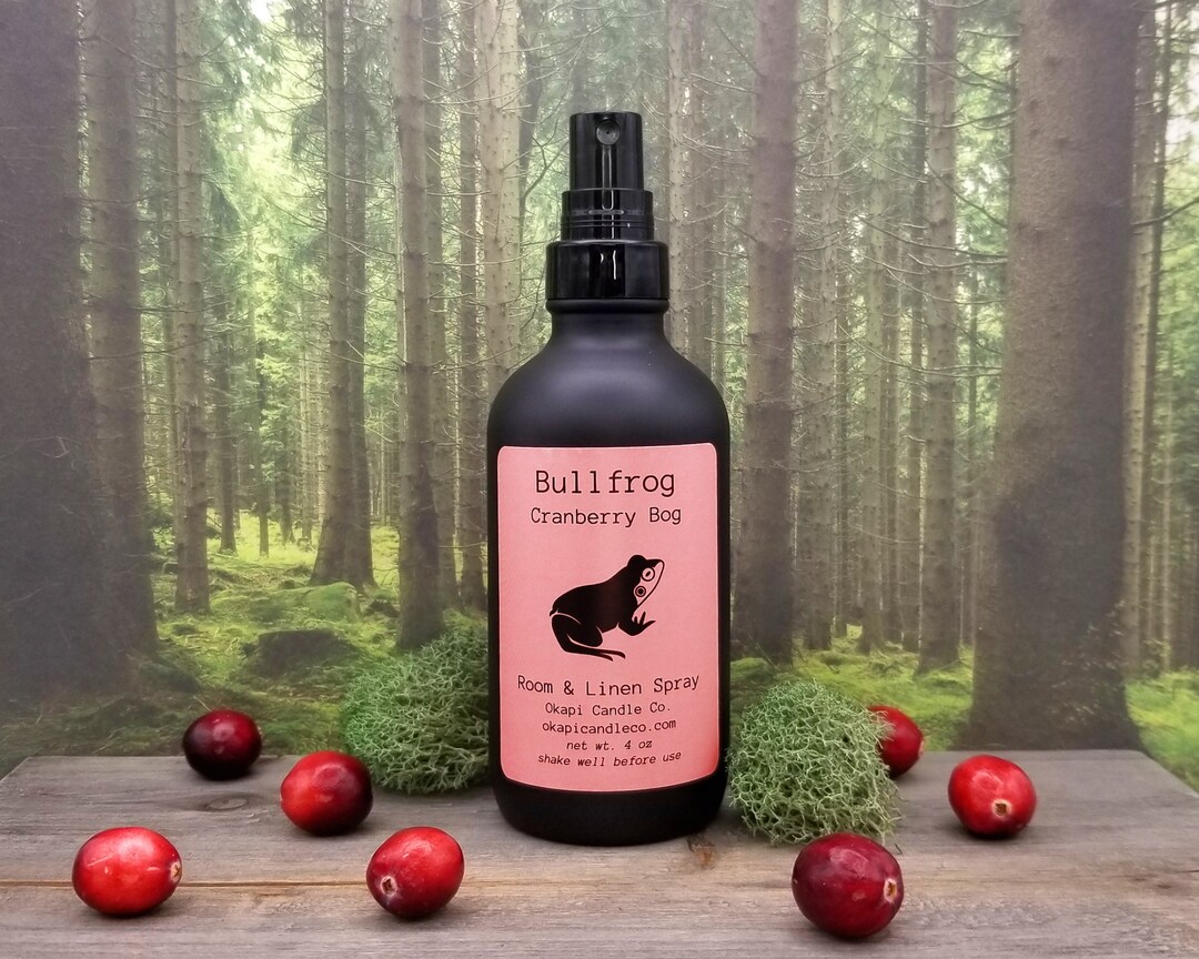 Bullfrog Room and Linen Spray Cranberry Bog Fragrance Cranberry Scented ...