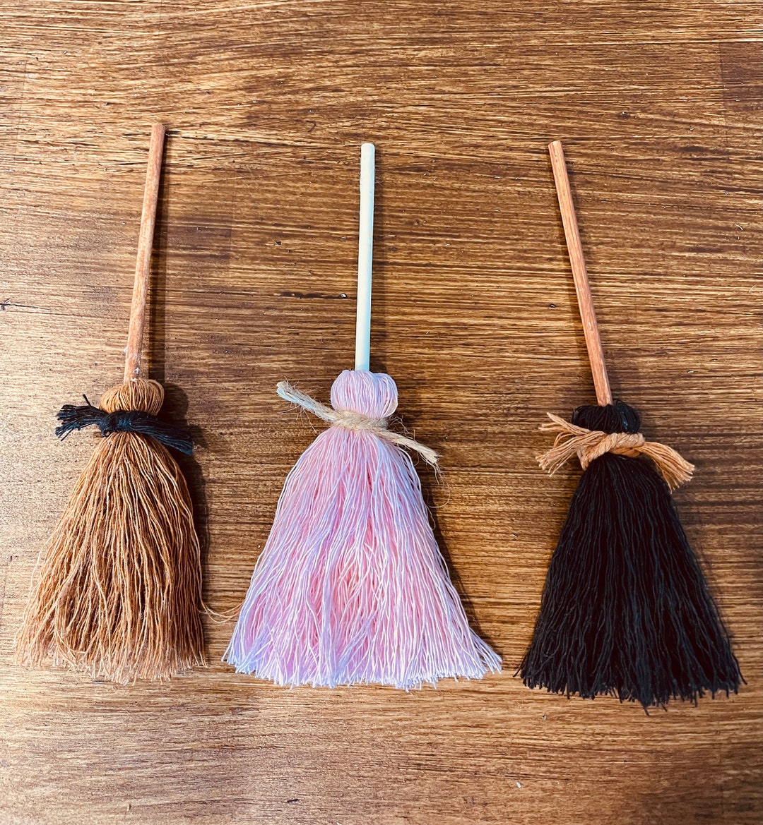 Witch Broom, Mini Broom, Halloween Decor, Tray Prop, Tiered Tray Decor ...