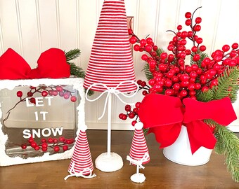 Peppermint Christmas Tree Decor - Etsy