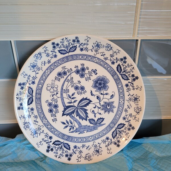 Blue Onion Plate - Etsy