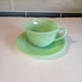 Jadeite Cup & Saucer - Etsy