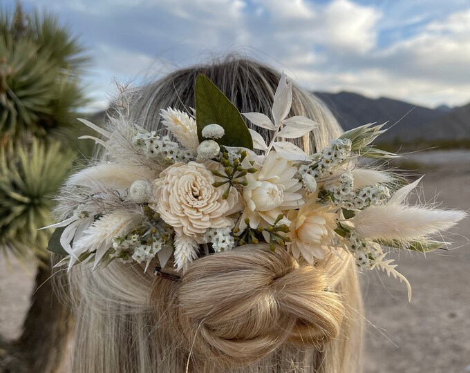 Dried Flower Hair Comb Dried Floral Hair Comb for Bride - Etsy