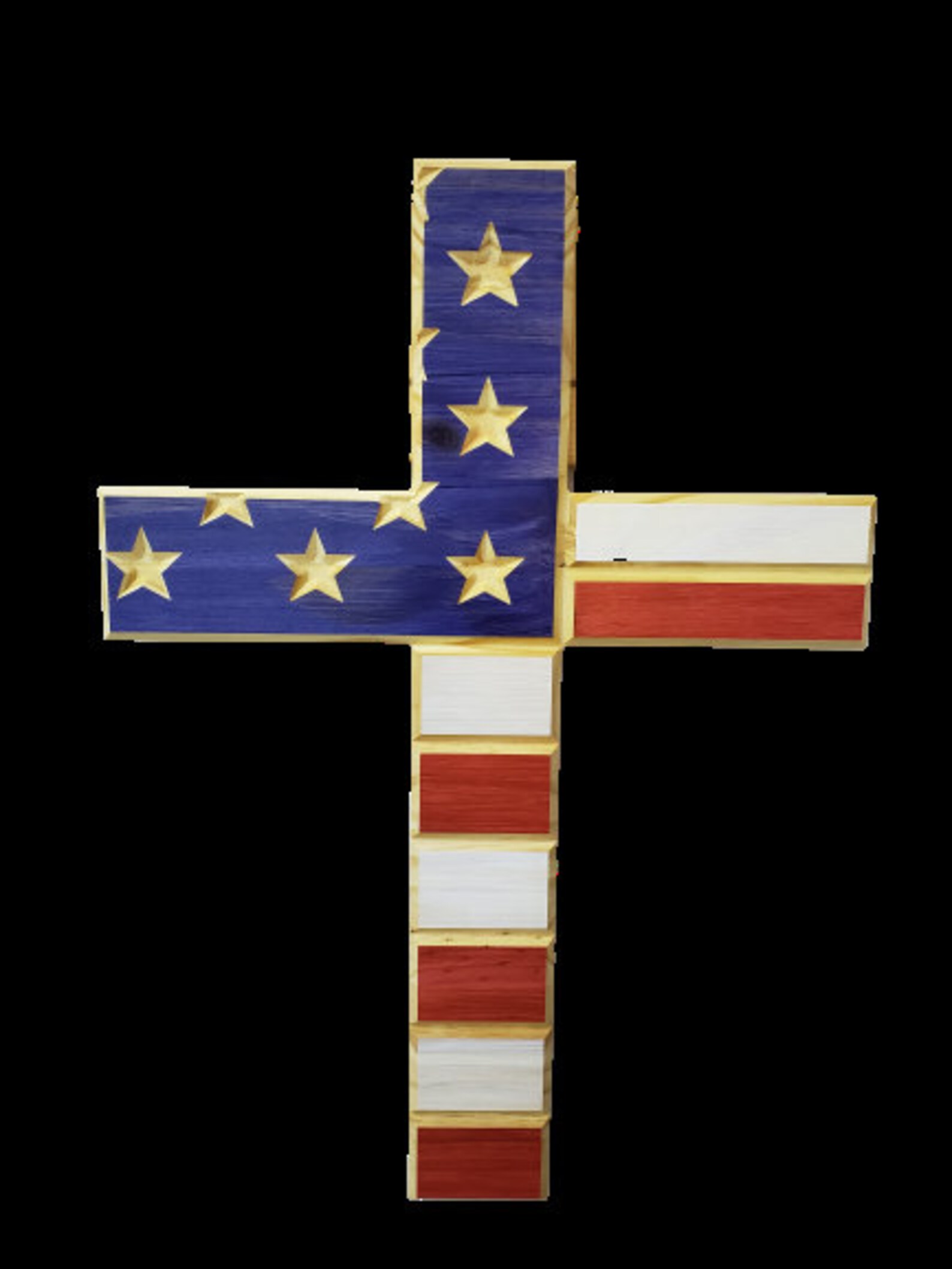 United States Flag Cross SVG DXF AI Digital File Only - Etsy