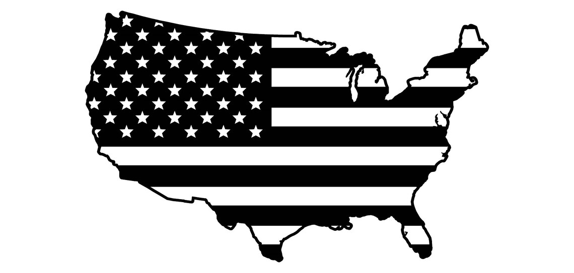 United States Outline Flag Design, SVG DXF AI , Digital File Only - Etsy