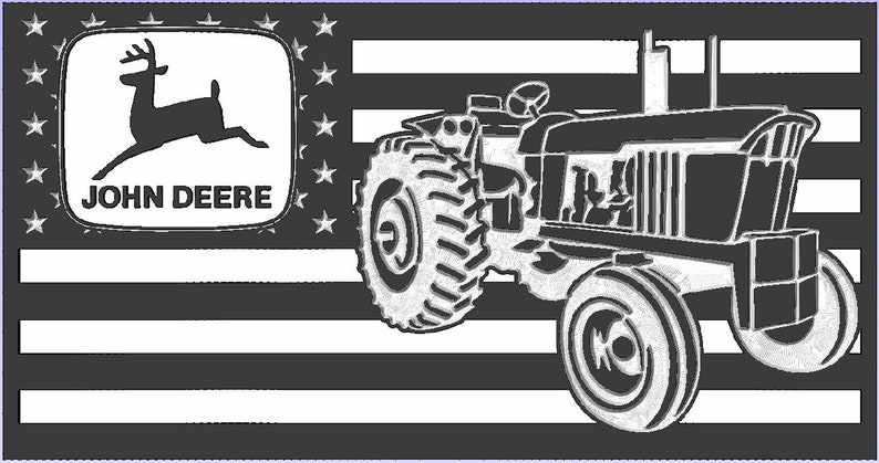 John Deere 4020 Flag Design SVG DXF AI Digital File Only - Etsy Denmark