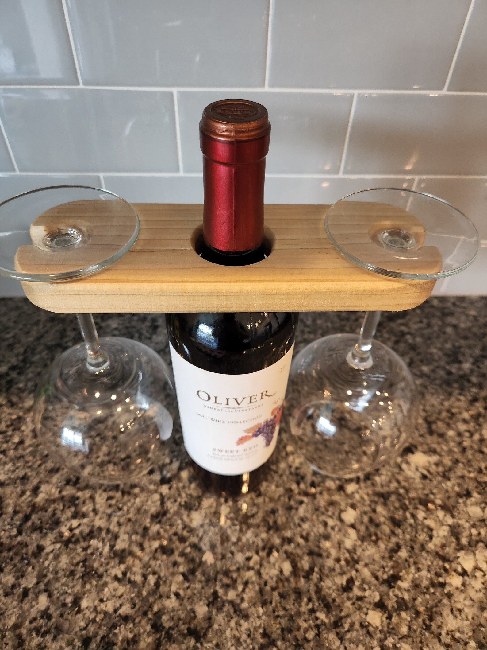 Personalized Wine Glass Caddy, Wood Wine Butler, Engraved Gift - Etsy