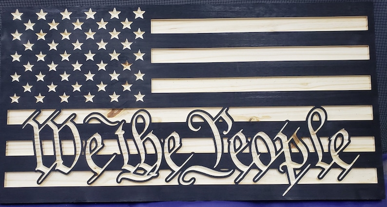We the People Flag Design, SVG DXF AI , Digital File Only - Etsy