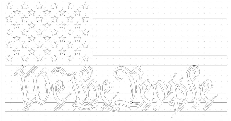 We the People Flag Design, SVG DXF AI , Digital File Only - Etsy