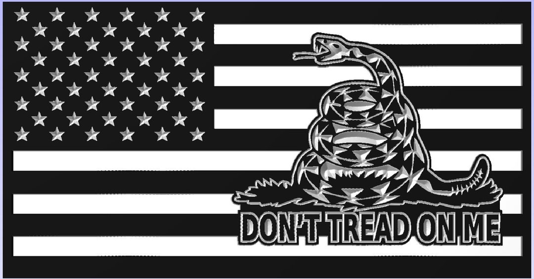Don't Tread on Me Flag V2, SVG DXF AI , Digital File Only - Etsy