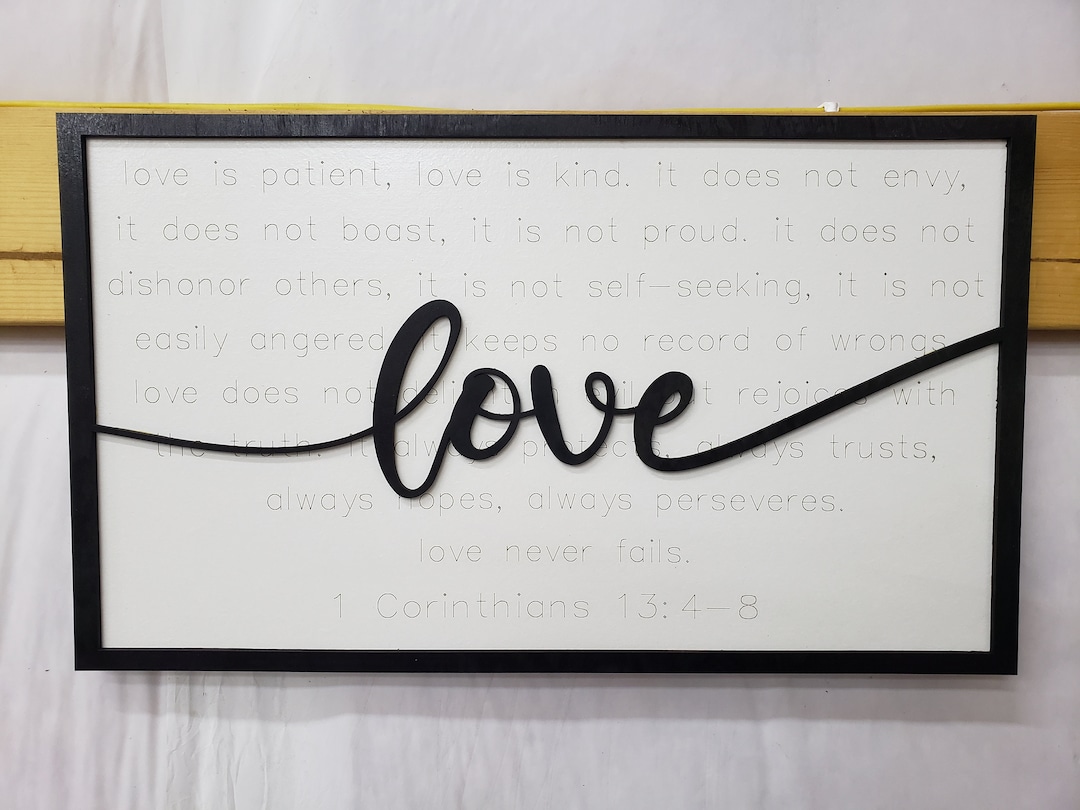 Love 1st Corinthians 13 Design, SVG DXF AI , Digital File Only ...