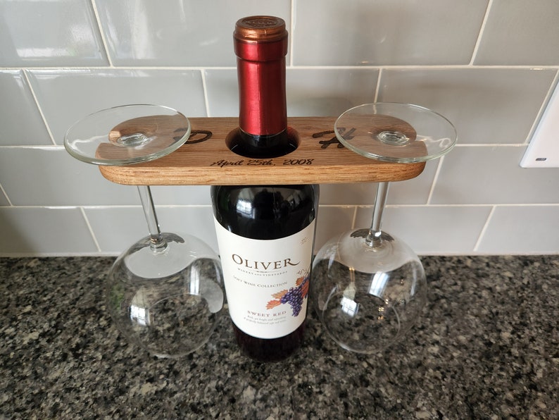Wine Glass Caddy Free Shipping Personalized Wine Glass - Etsy