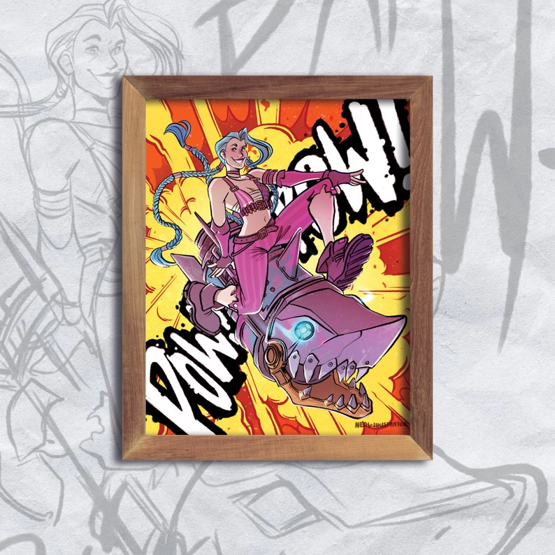 Super Mega Death Rocket Jinx 8x10 Print - Etsy