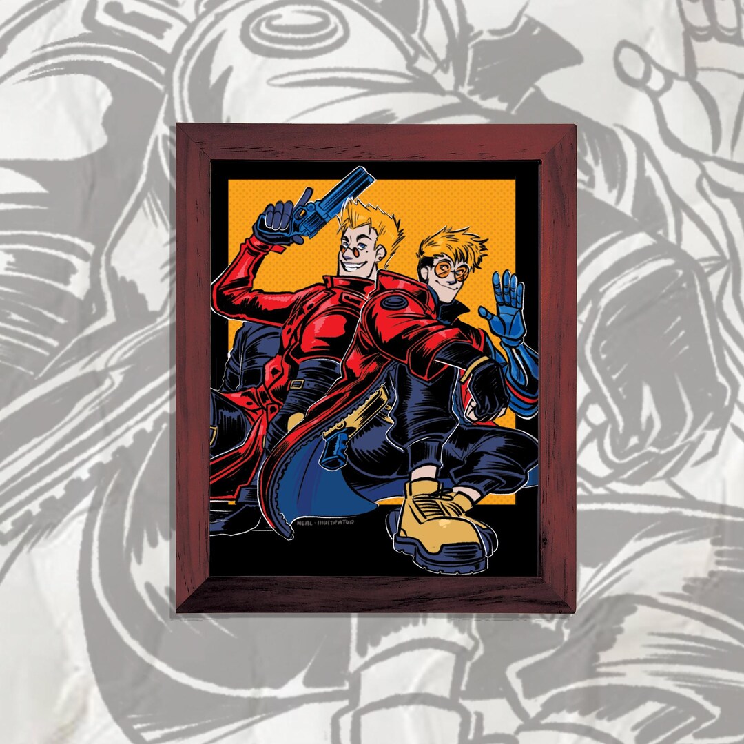 Trigun Old School Vs New School 8x10 Print - Etsy
