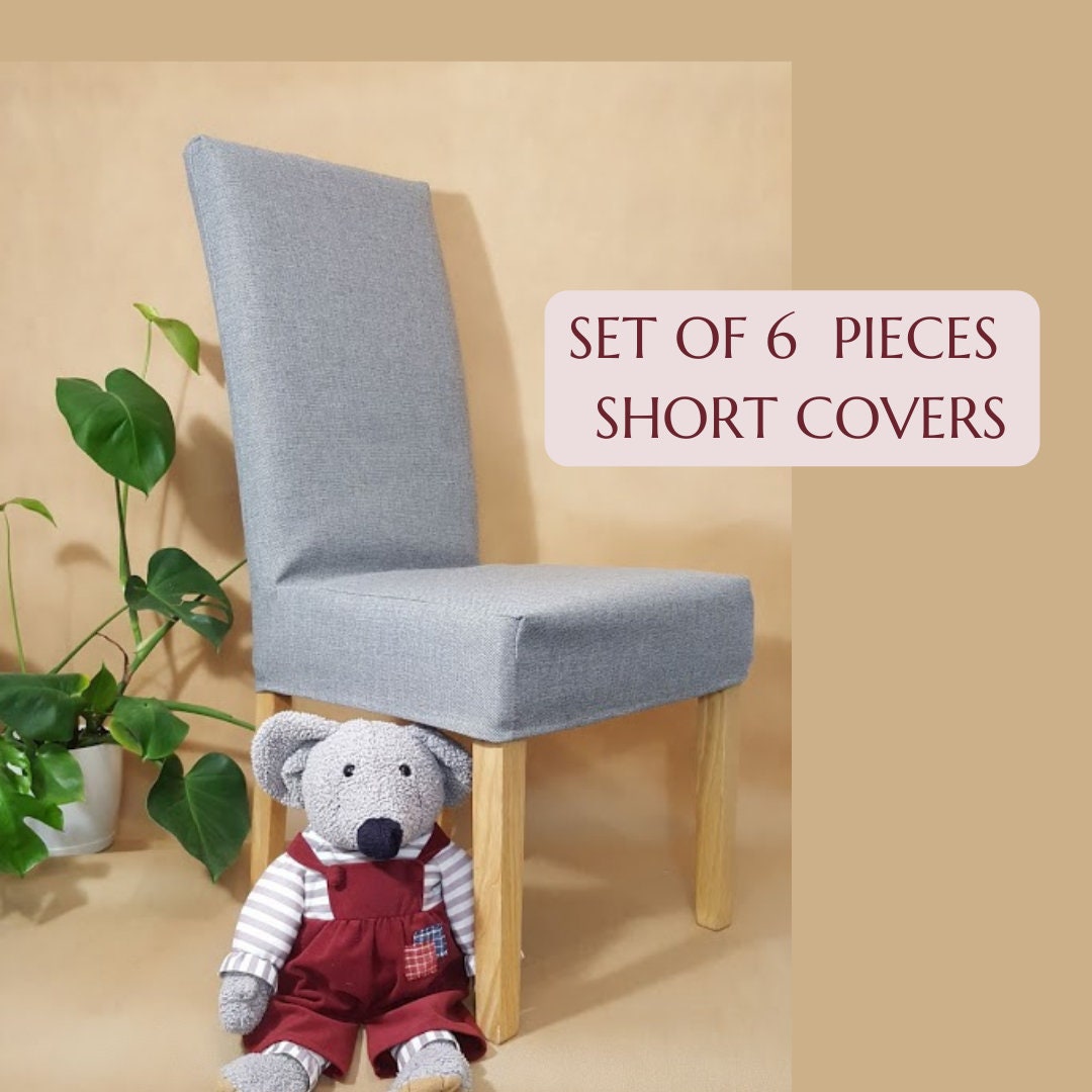 Set of 6 Covers Pet Chair Protector, Upholstery Fabric Chair Cover ...