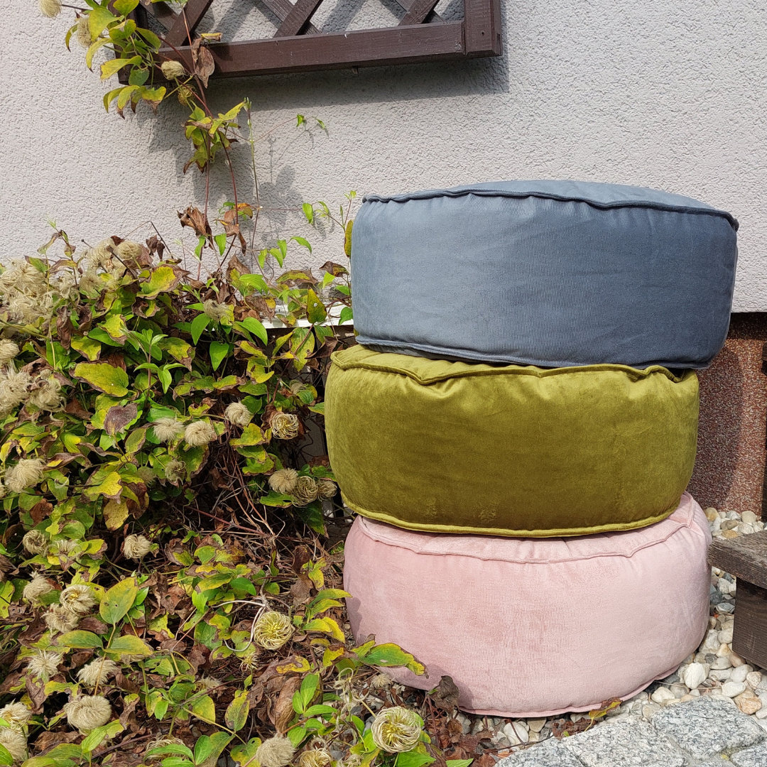 Pouf for Children's Room Pouf Velvet Round Velvet Pouf - Etsy