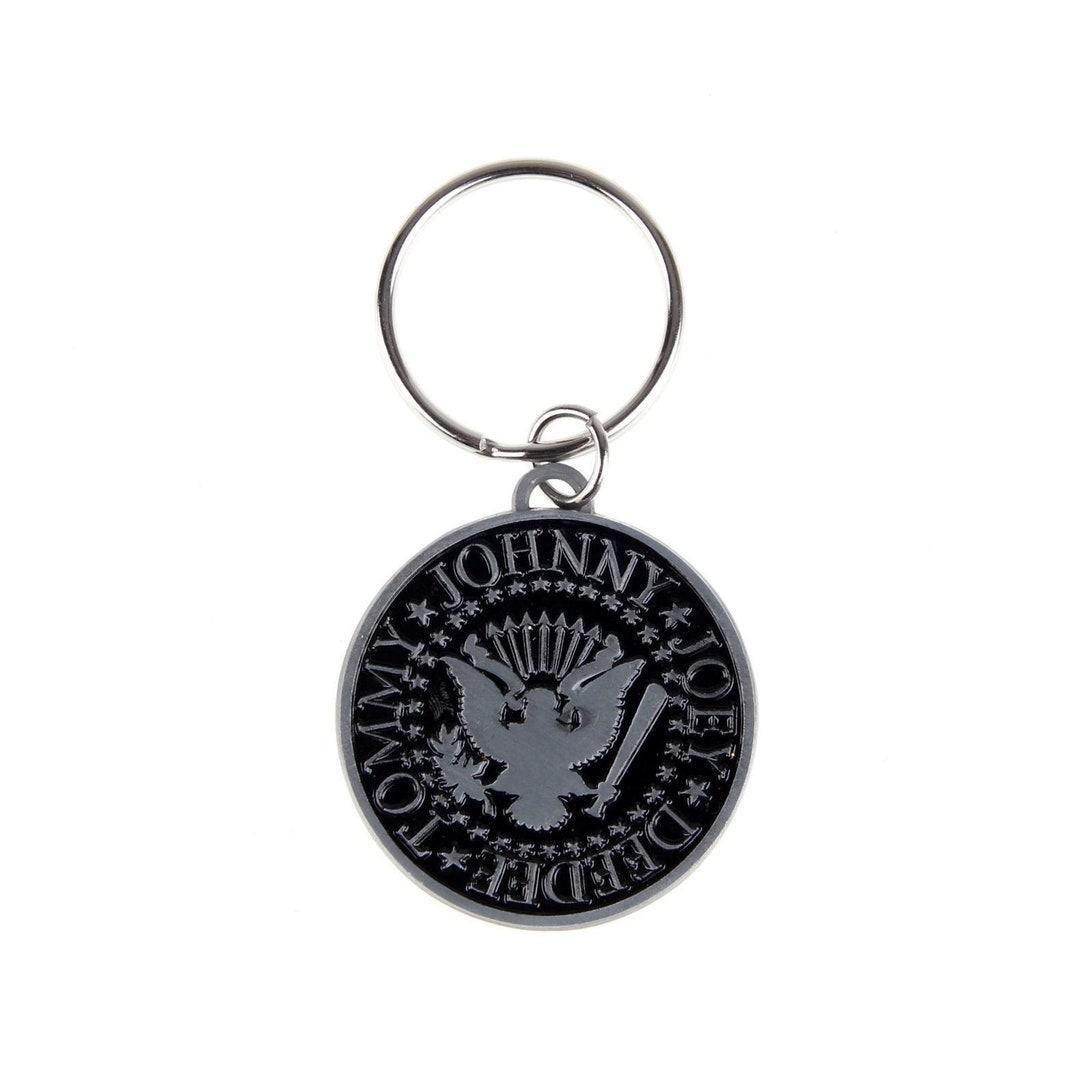 The Ramones Classic Seal Keychain metal & Enamel Logo Key Chain Johnny ...
