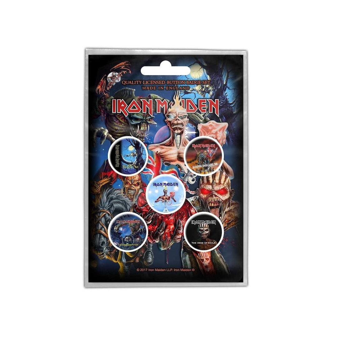 Iron Maiden Pinback Button Packs the Later Albums Pack Book - Etsy