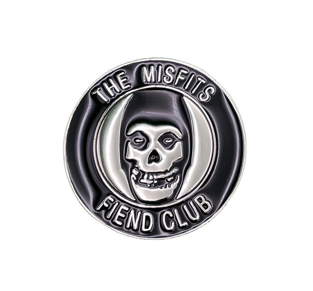 The Misfits Fiend Club Circular Enamel Lapel Pin pinback - Etsy