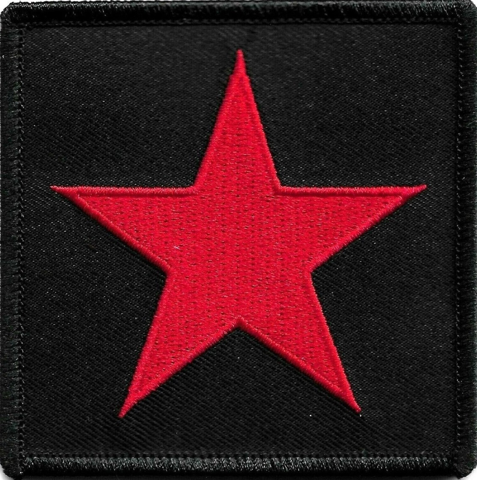 The Red Star on Black Patch - Iron or Sew on - Logo Symbol Patch - Etsy
