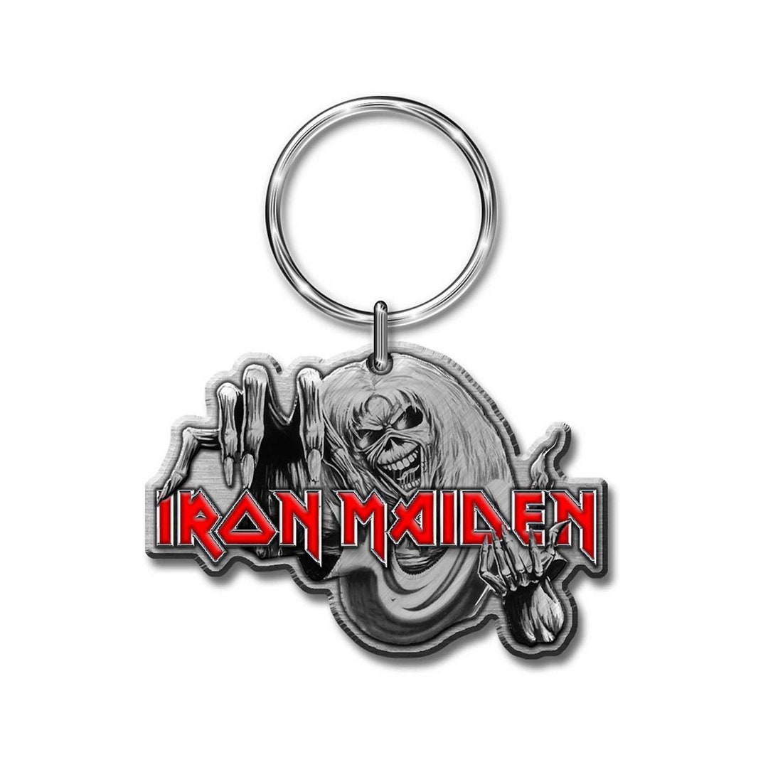 Iron Maiden Number of the Beast Keychain metal & Enamel Die Cut Key ...