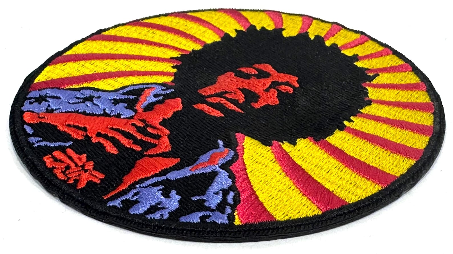 Jimi Hendrix Circle Patch [4 Inch] Iron on or Sew on Embroidered ...