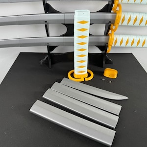 32" Collapsible Retractable Sword Katana Replaceable Blade , 3D Printed ...